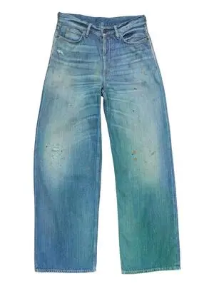 Acne Studios 2021 Cotton Logo-patch Trousers - Blue