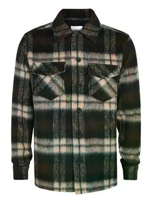 RAITH Chest-pockets Checked Shirt Jacket - Brown