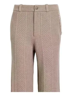 Guest In Residence Textured Wide Leg Trousers - Neutrals