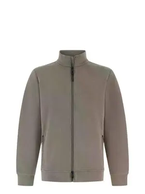 Boggi Milano Zipped Hooded Sweater - Grey