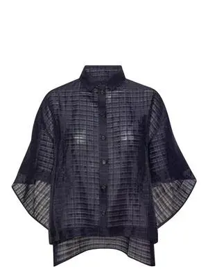 Henrik Vibskov Checked Square Top - Blue