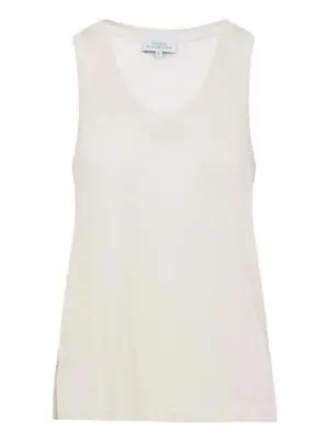 Studio Nicholson Scoop Neck Sleeveless Tank - Neutrals
