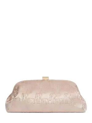 Alberta Ferretti Chain-strap Logo Clutch Bag - Pink