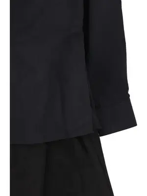 Alexander Wang Collared Organic-cotton Midi Dress - Black