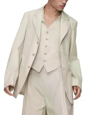 MAISON MARGIELA Button Pockets Waistcoat - Neutrals