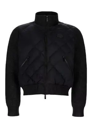 Burberry Quilted Panelled Bomber Jacket - Black