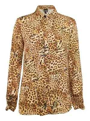 Just Cavalli Leopard Print Shirt - Brown