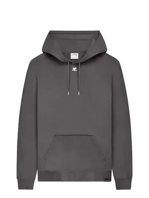 COURREGES Embroidered Logo Hoodie - Grey