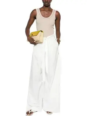Brunello Cucinelli Embellished Ribbed Knit Tank Top - Neutrals