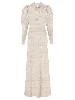 Isabel Marant Étoile Dione Open-knit Maxi Dress - Beige