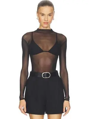 MIMCHIK Elle Mesh Bodysuit - Black