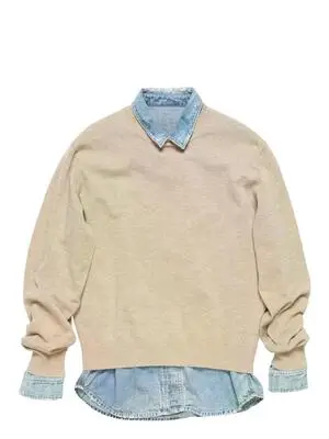 Acne Studios Acne Studios Layered V-Neck Sweater Neutrals