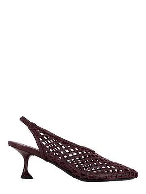 Proenza Schouler Perforated Slingback Pumps - Currant