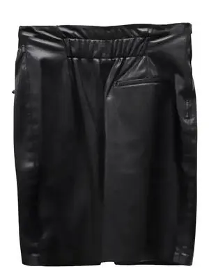 Nanushka Faux-leather Wrap Pencil Skirt - Black