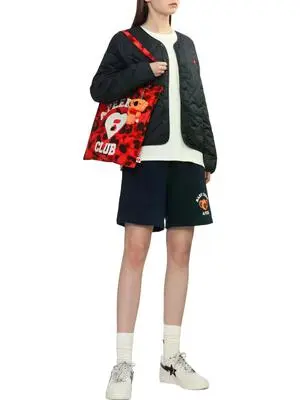 A BATHING APE Heart Quilted Jacket - Blue
