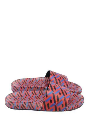 Versace Printed Slides - Red
