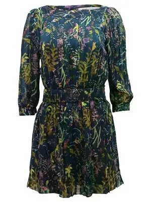 Diane Von Furstenberg Square-neck Mini Dress - Blue