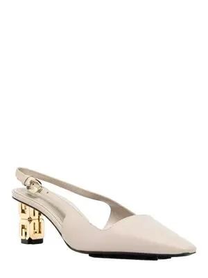 Givenchy G-cube Slingback Pumps - Neutrals
