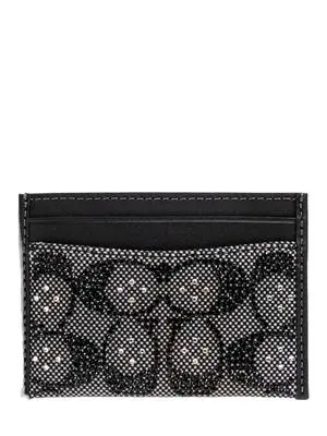 COACH Beaded Detail Card Holder - Black
