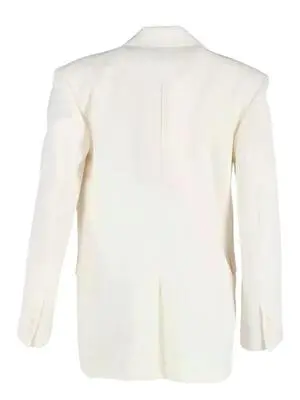 Sandro Buttoned Blazer - Neutrals