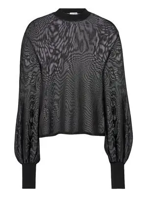 Alaïa Lame Sweater - Black