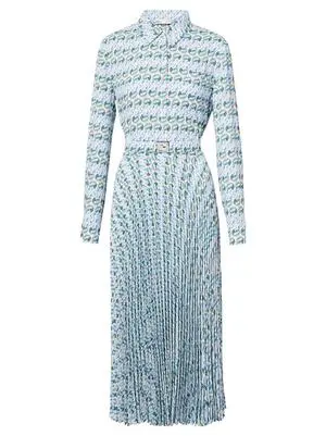 Tory Burch Printed Twill Midi Shirt Dress - Multicoloured