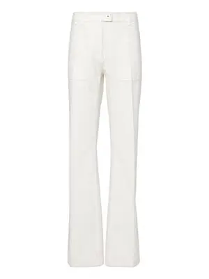 FERRAGAMO Mid-rise Straight Leg Jeans - White