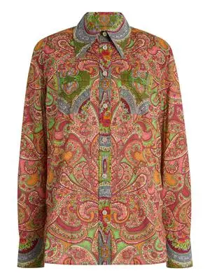 Valentino Garavani Paisley Printed Cotton Shirt - Multi