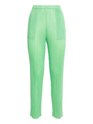 Issey Miyake New Colorful Basics Trousers - Green