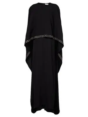 Stella McCartney Embellished Cape Maxi Dress - Black