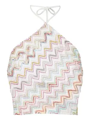 Missoni Zigzag Lame Halter Top - Multicoloured
