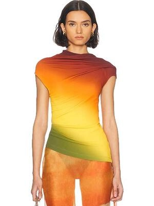 Monse Off Shoulder Jersey Top - Multi