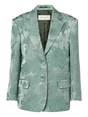 DRIES VAN NOTEN Dries Van Noten Linen-Blend Jacquard Blazer