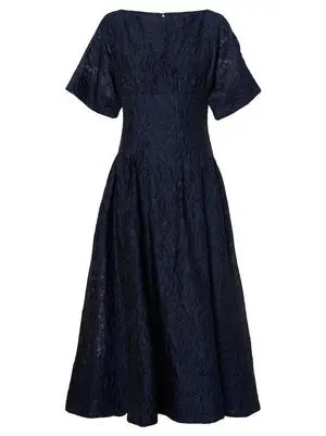 Simkhai Rosalie Jacquard Midi Dress - Blue