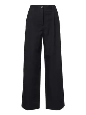 TOTEME Mid-rise Cotton Twill Chinos - Blue