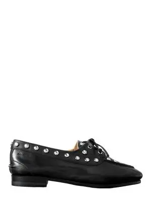 Bally Pathy Studded Leather Loafers - Black