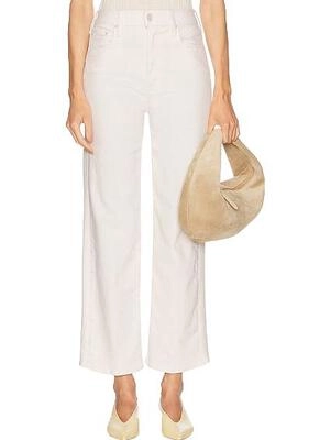 MOTHER The Rambler Zip Ankle Jeans - Cream Puffs
