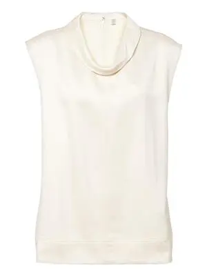 TOTEME Ecru Satin Top - Beige