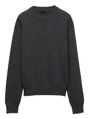 Prada Re-cashmere Crew-neck Sweater - Grey