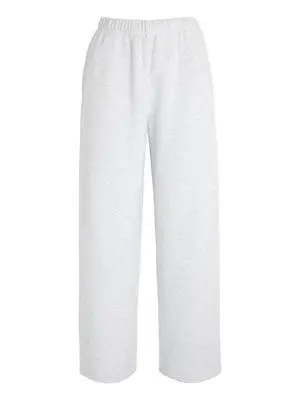 SKIMS Skims Cotton-Blend Fleece Straight Sweatpants