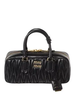 Miu Miu Matelassé Arcadie Top-handle Bag - Black