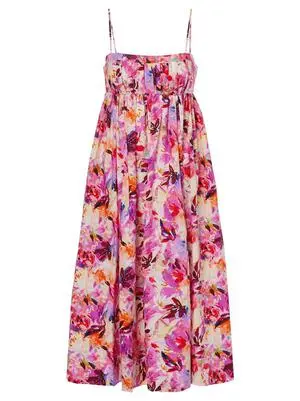 ULLA JOHNSON Ulla Johnson Lucille Floral Cotton Maxi Dress
