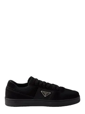 Prada Suede And Re-nylon Downtown Sneakers - Black