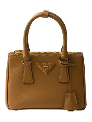 Prada Prada Galleria Top-Handle Bag Brown