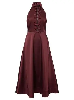 Rebecca Vallance Merlot Cocktail Dress - Burgundy