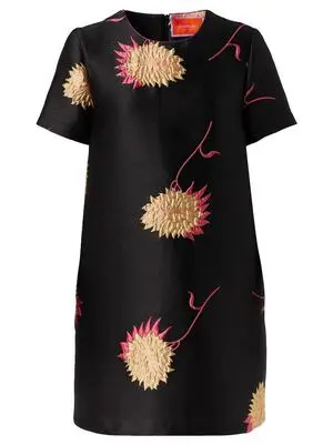 La DoubleJ Swing Jacquard Minidress - Black