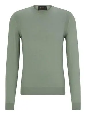BOSS Wool-blend Crew Neck Sweater - Green