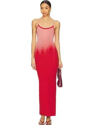 Cotton Citizen Verona Spaghetti Maxi Dress - Red