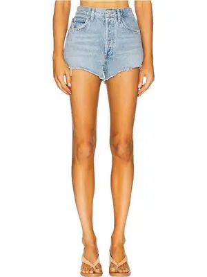AGOLDE Ridley High Rise Short - Blue