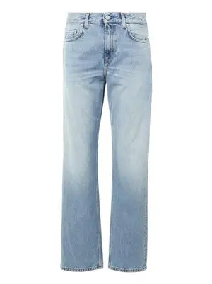 TOTEME Low-rise Straight Jeans In True Vintage - Blue